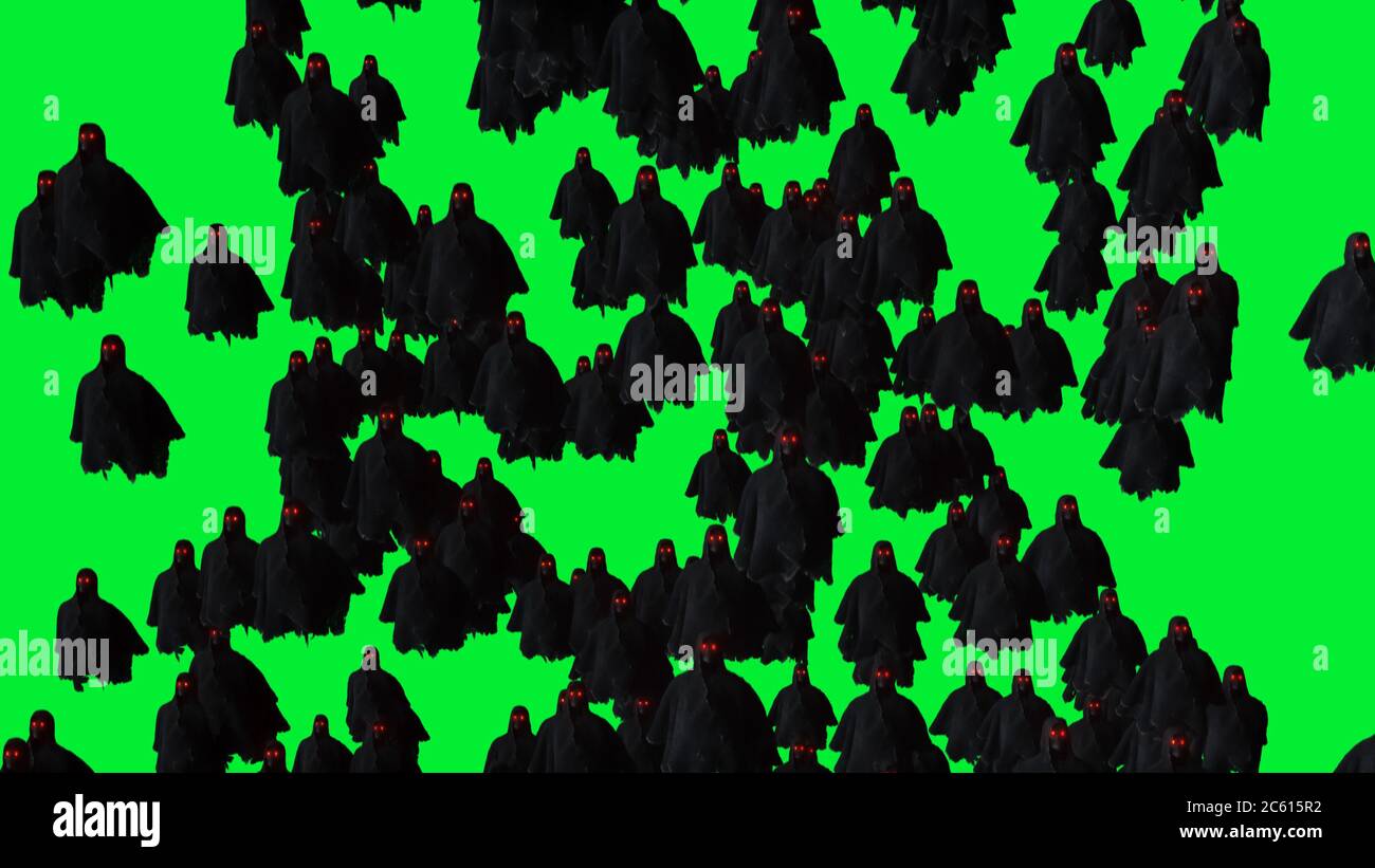 Scary fear ghost animation . 3d realistic render Stock Photo - Alamy