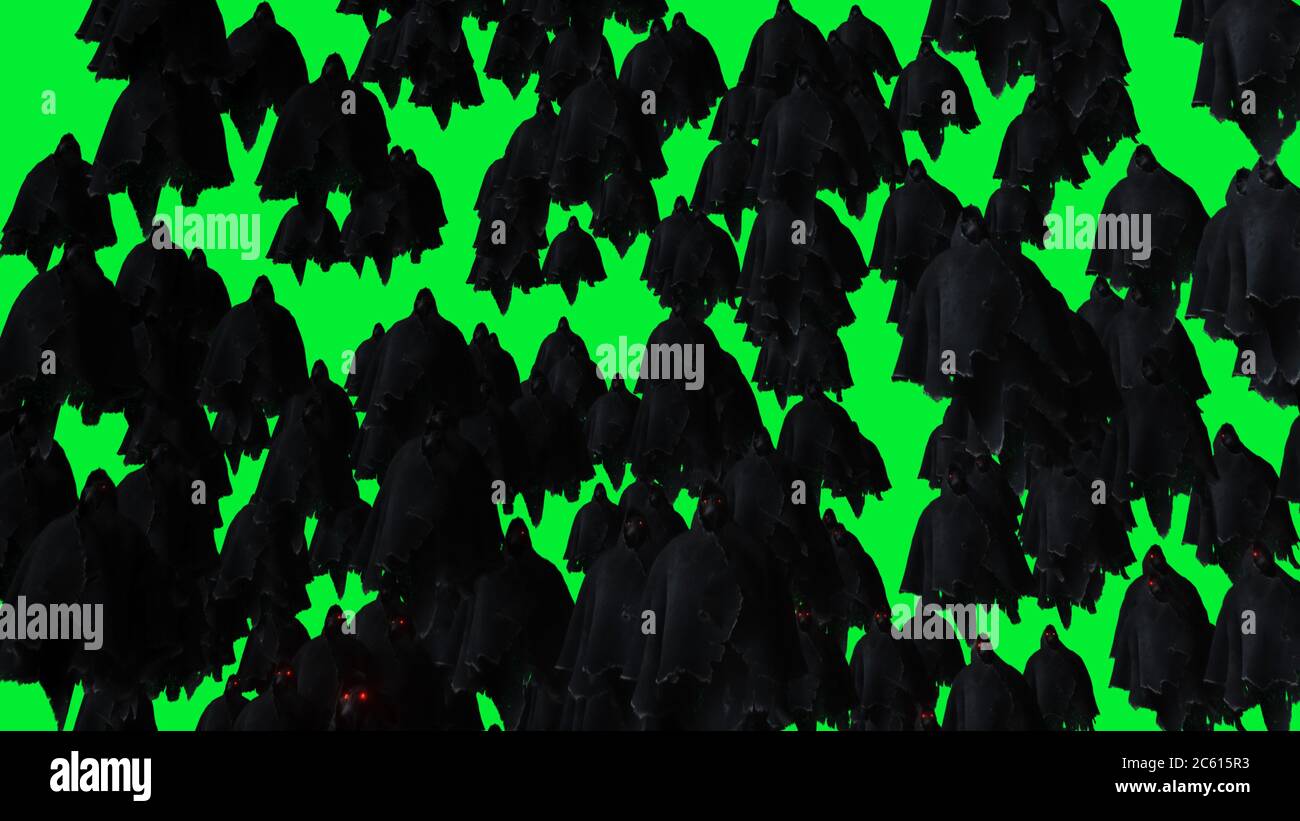 Scary fear ghost animation . 3d realistic render Stock Photo - Alamy