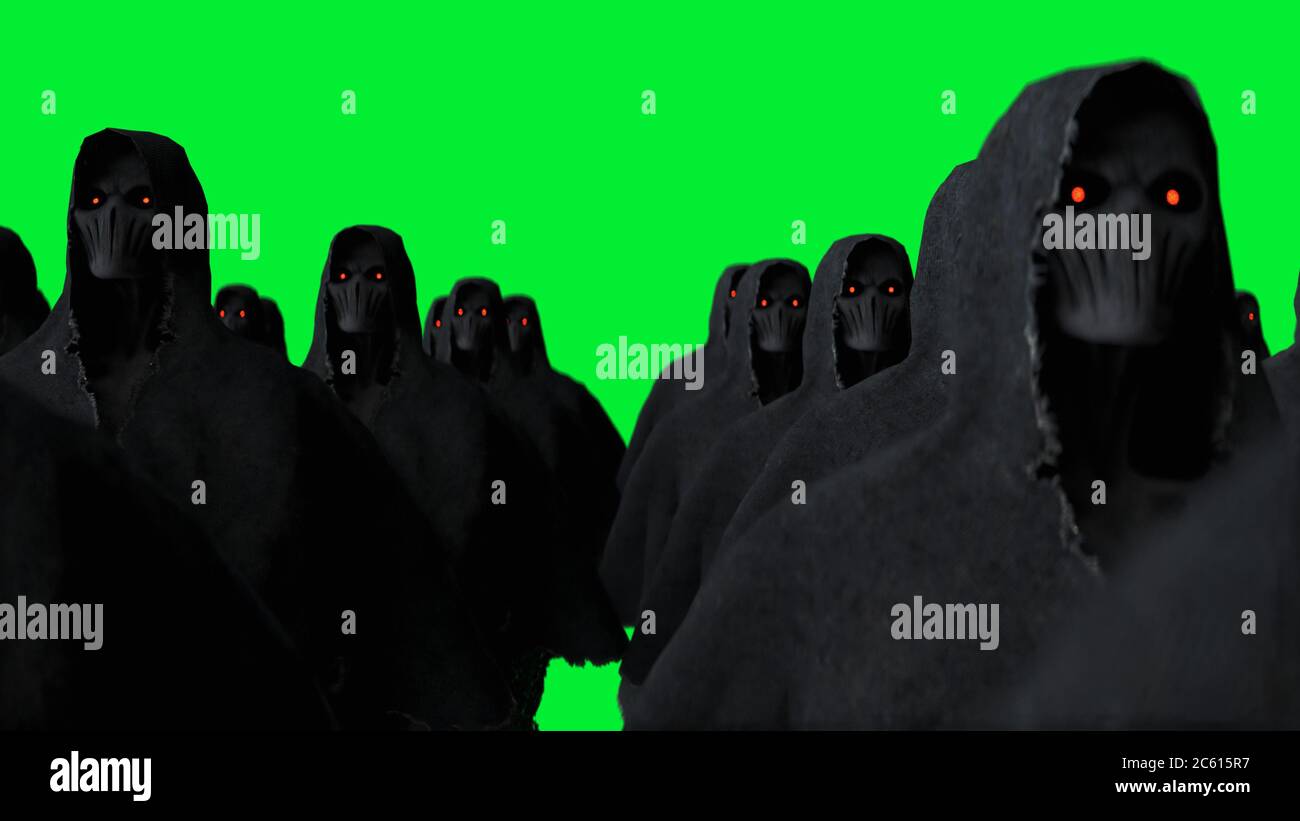 Scary fear ghost animation . 3d realistic render Stock Photo - Alamy