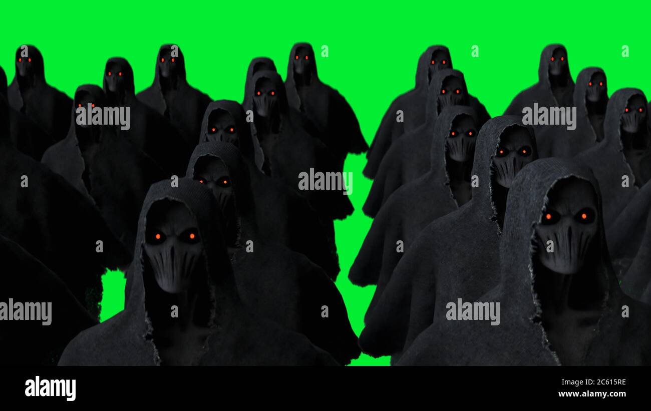 Scary fear ghost animation . 3d realistic render Stock Photo - Alamy