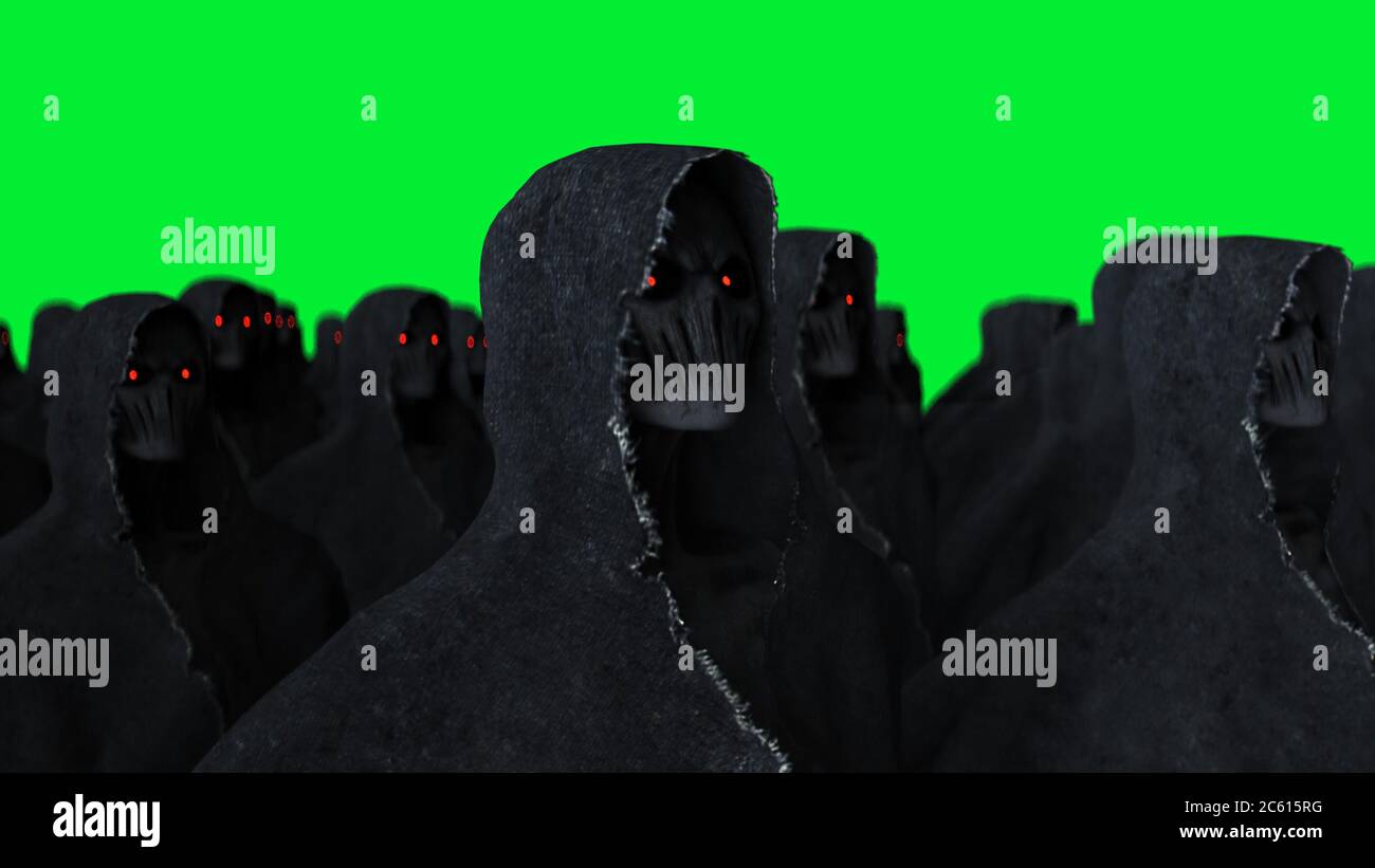 Scary fear ghost animation . 3d realistic render Stock Photo - Alamy