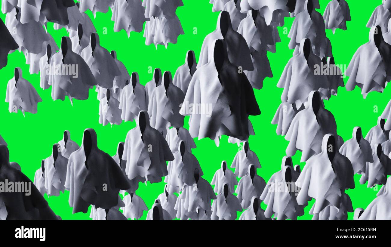 Scary fear ghost animation . 3d realistic render Stock Photo - Alamy