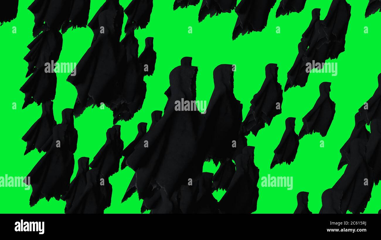 Scary fear ghost animation . 3d realistic render Stock Photo - Alamy