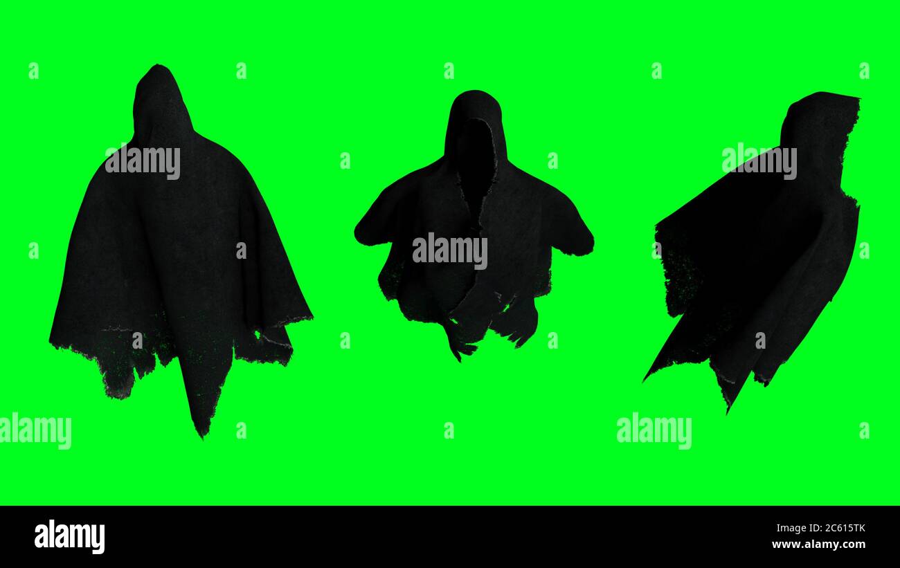 Scary fear ghost animation . 3d realistic render Stock Photo - Alamy