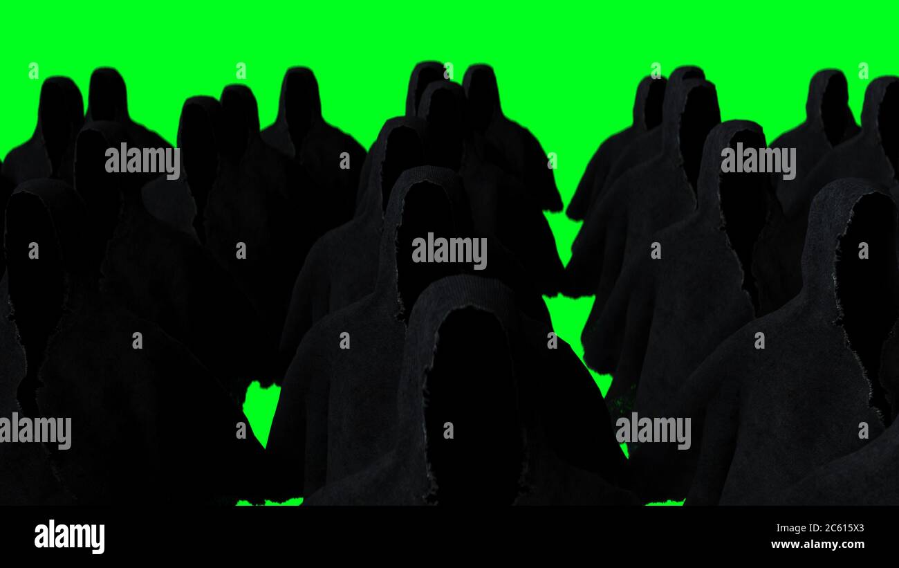 Scary fear ghost animation . 3d realistic render Stock Photo - Alamy