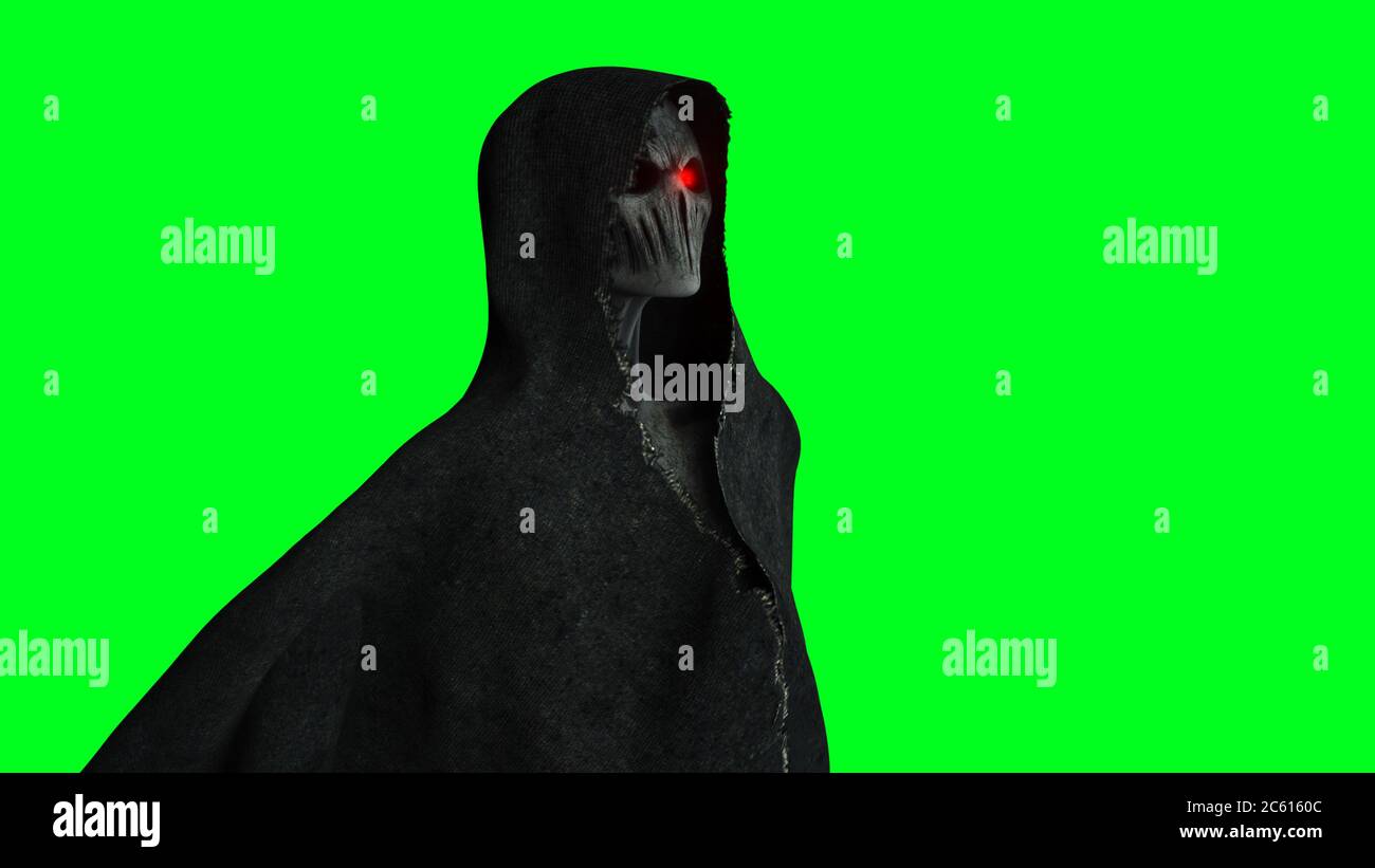 Scary fear ghost animation . 3d realistic render Stock Photo - Alamy