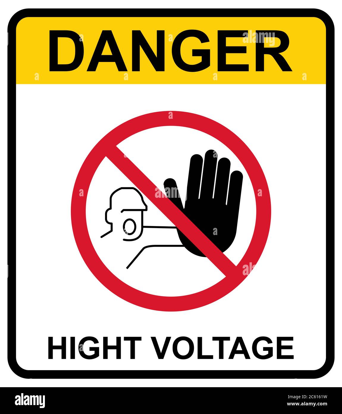 Danger High Voltage Sign Vector