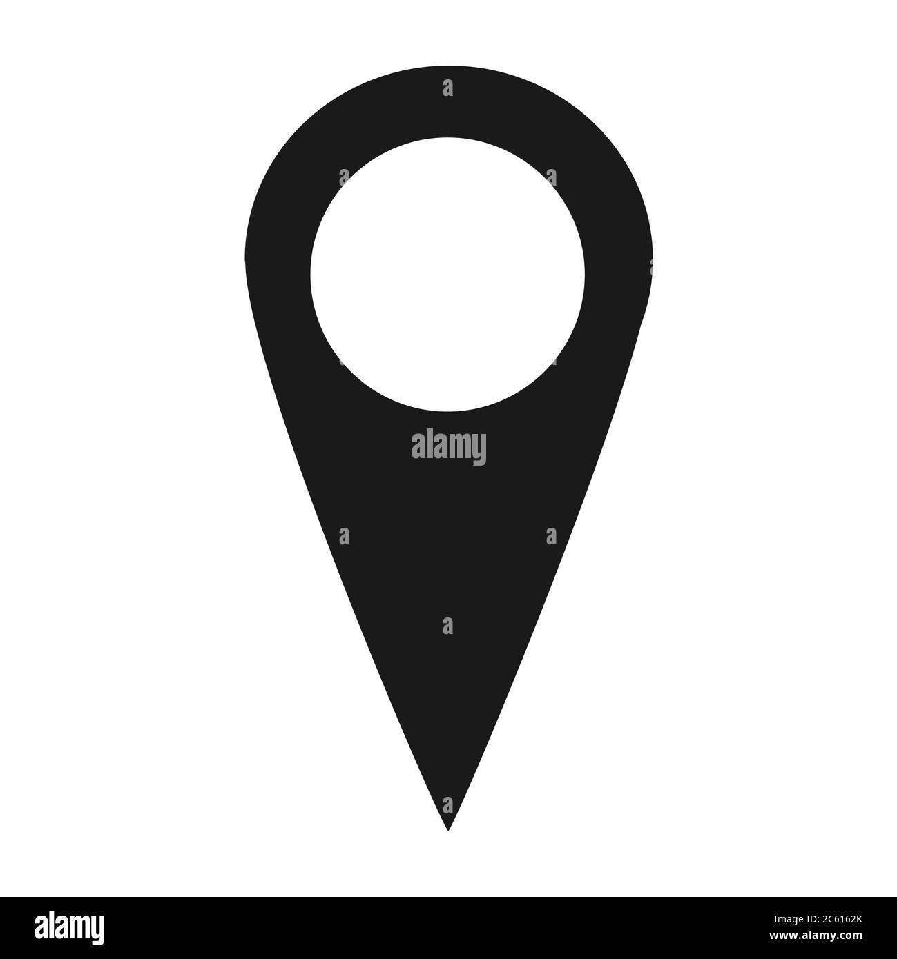 Location Icon Map Pointer Symbol Isolated On White Background Vector Web Button Stock Vector