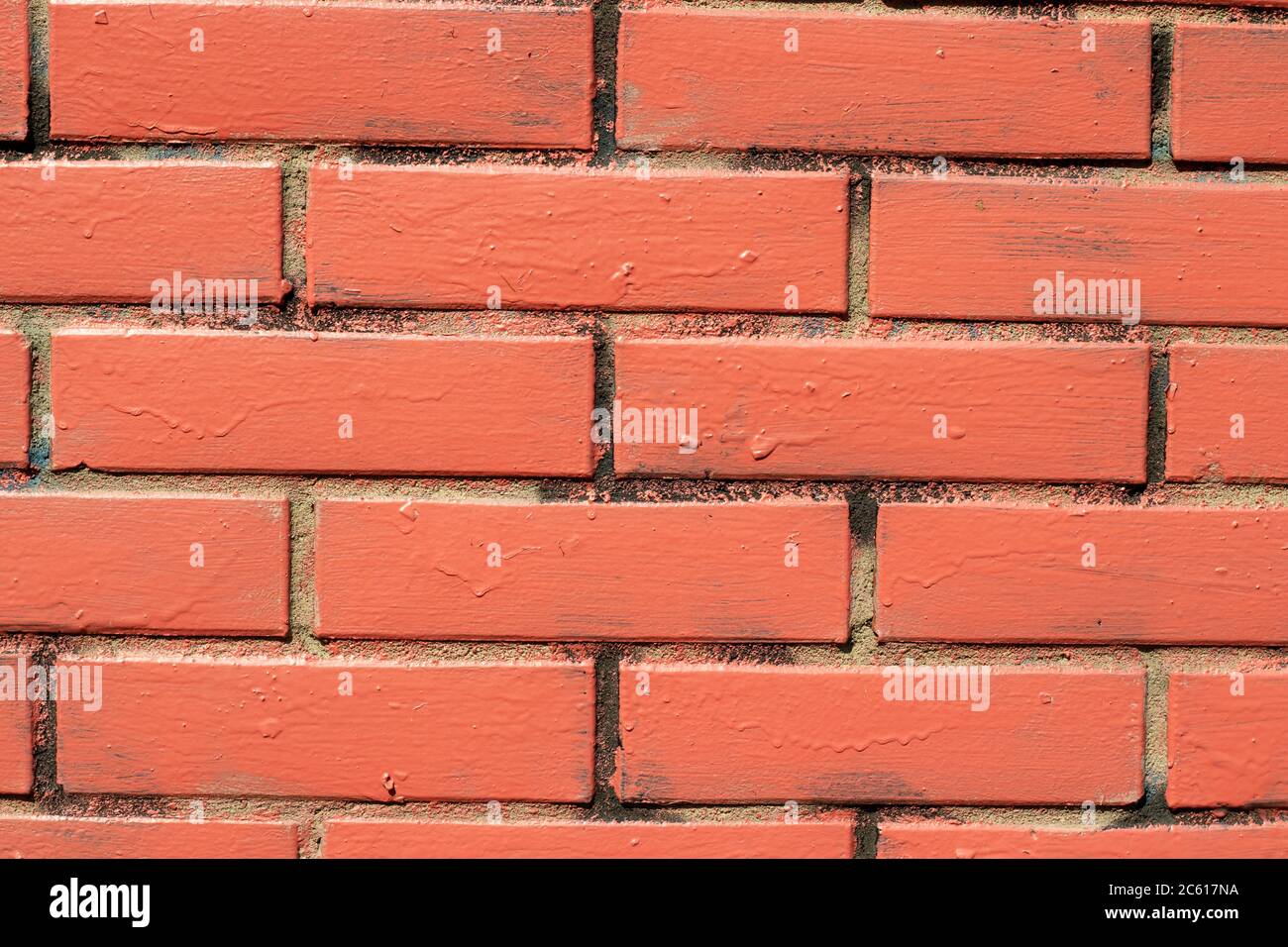 Red brick wall background. Texture copy space Stock Photo - Alamy