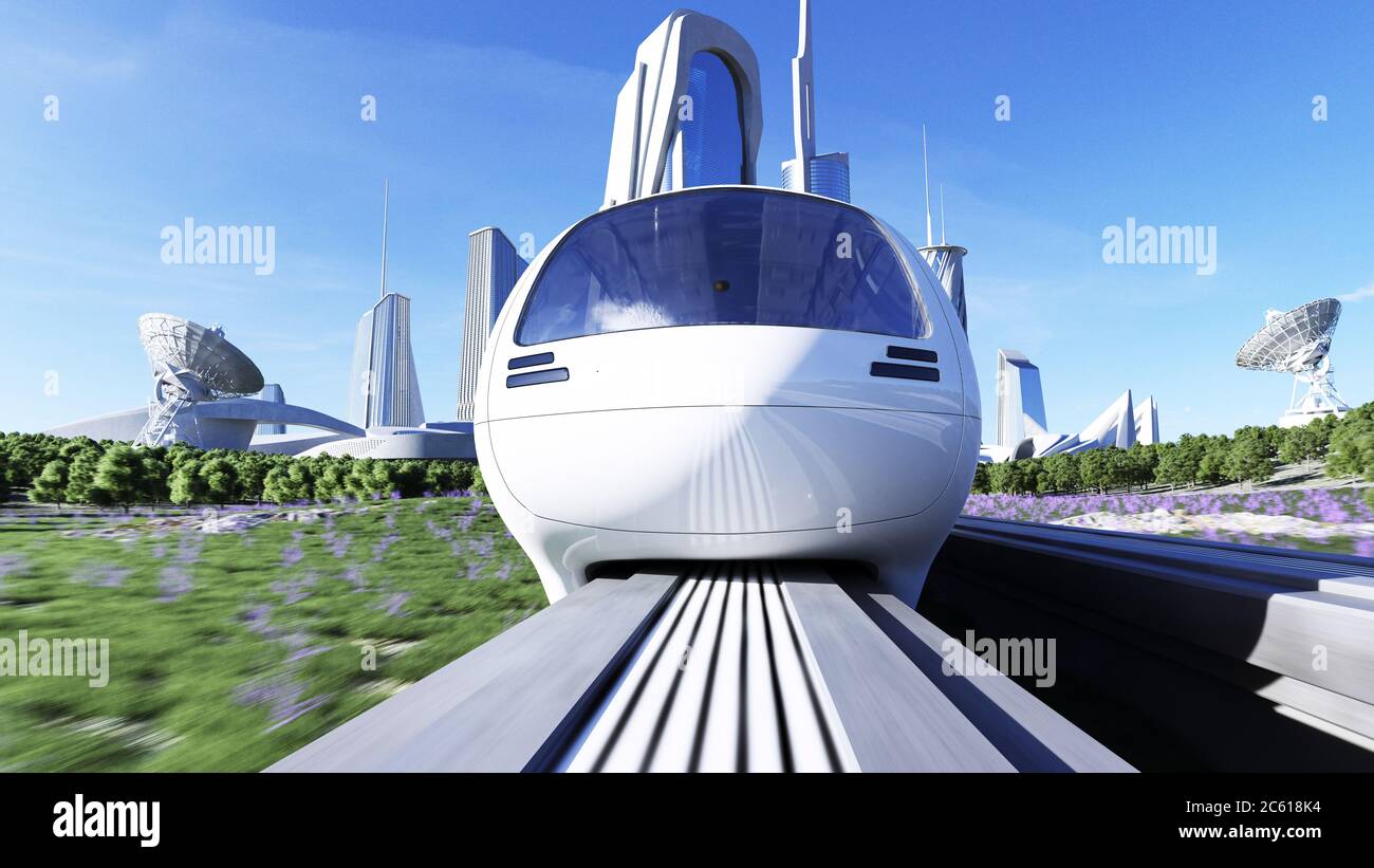 Future Flying Trains