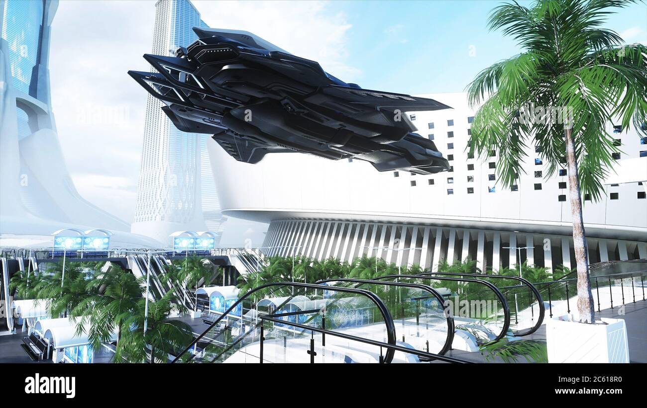 Sci fi railway futuristic station hi-res stock photography and images ...