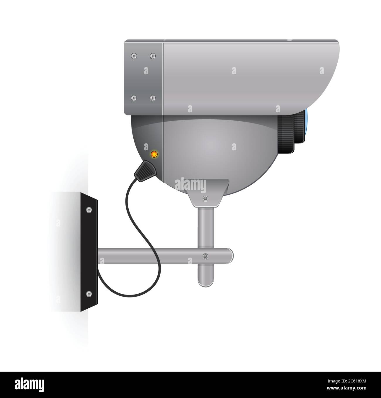 Outdoor security camera Stock Vector Images - Alamy