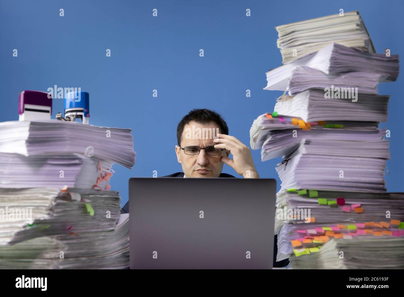 Swamped paperwork hi-res stock photography and images - Alamy