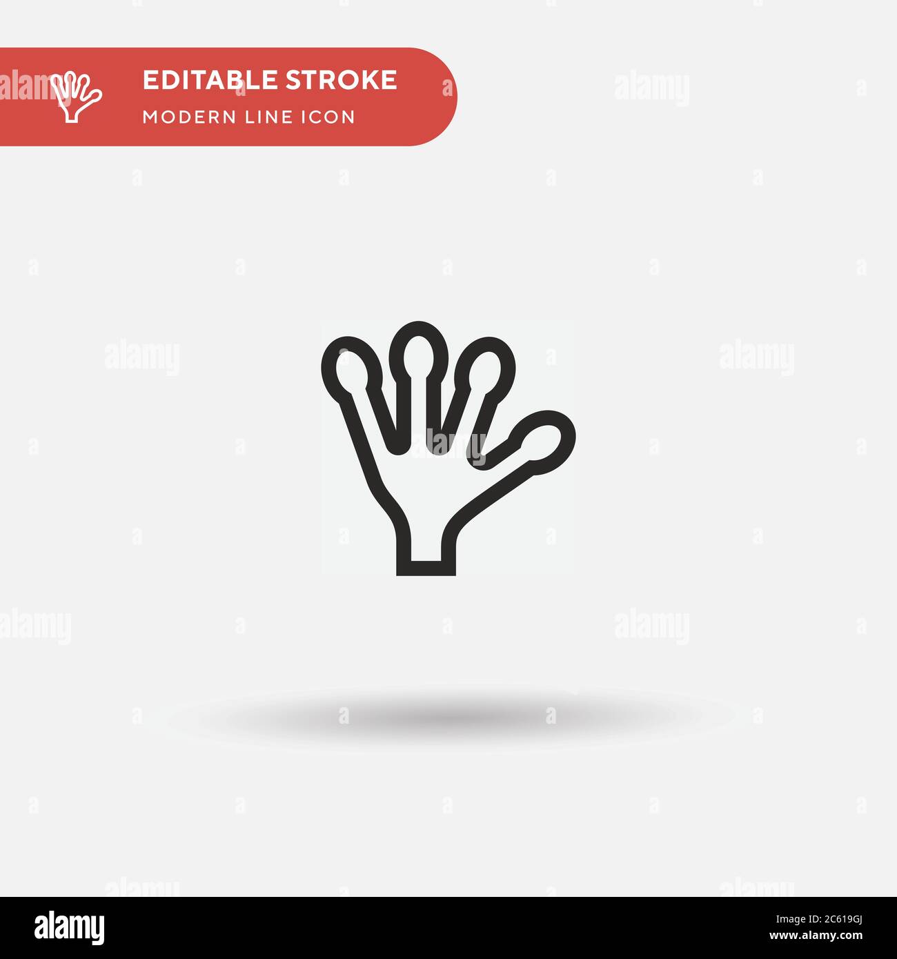 Alien Simple vector icon. Illustration symbol design template for web ...