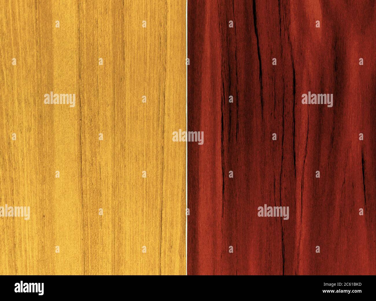Samples of wooden boards with a light and dark texture Stock Photo - Alamy