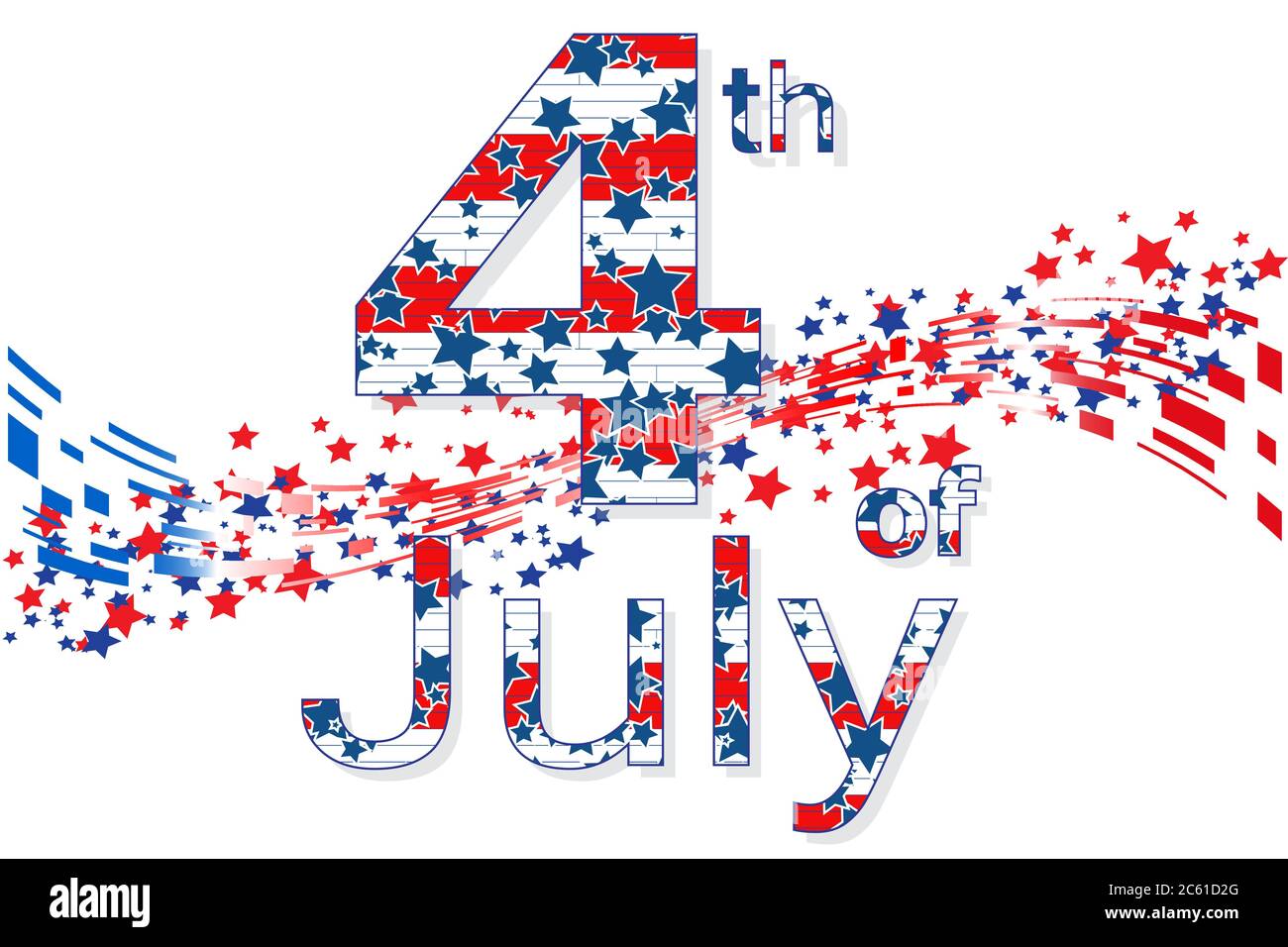 American Independence Day vector illustration background 4th of July ...