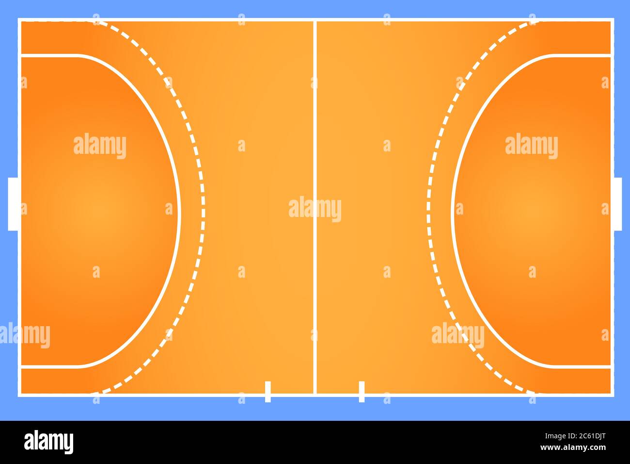 Handball indoor outdoor court background vector illustration layout ...