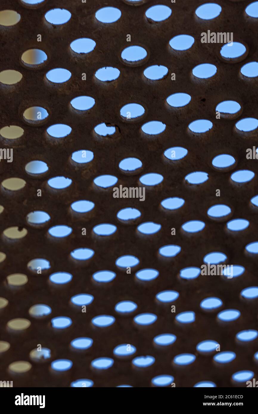 Metal building construction scaffolding floor textured part Stock Photo ...