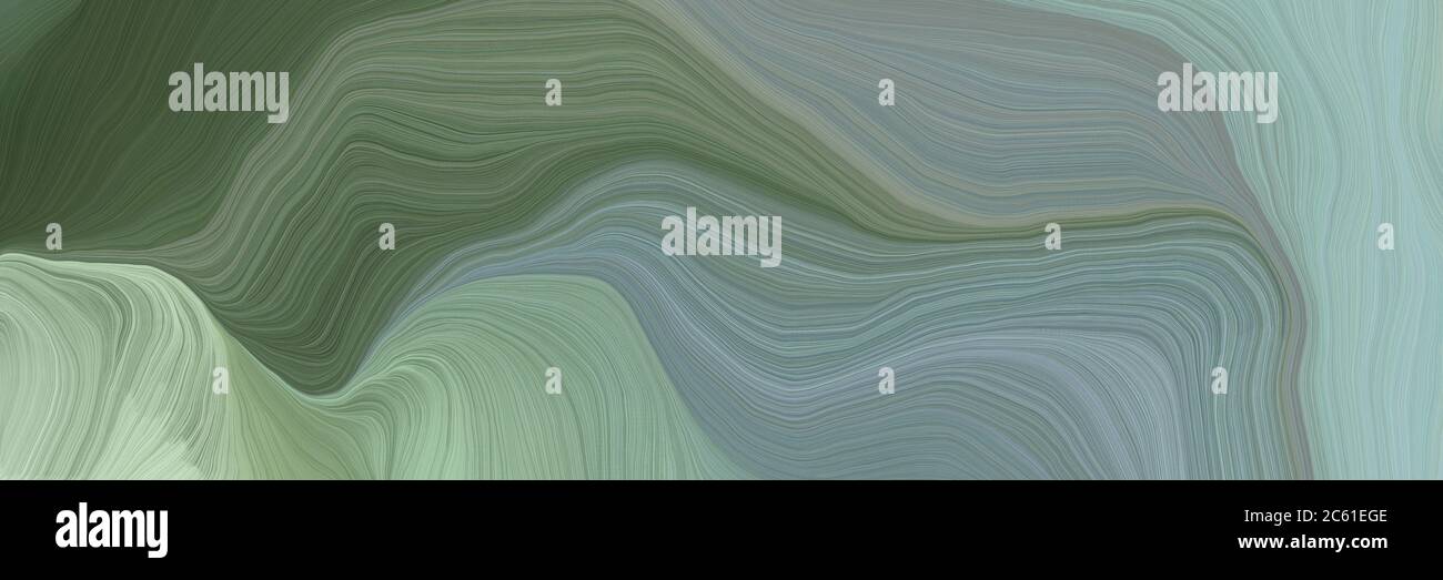 inconspicuous banner with elegant smooth swirl waves background ...