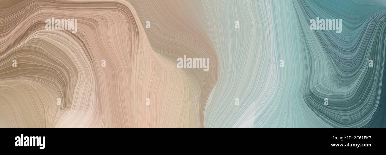 inconspicuous header with elegant abstract waves illustration with dark ...