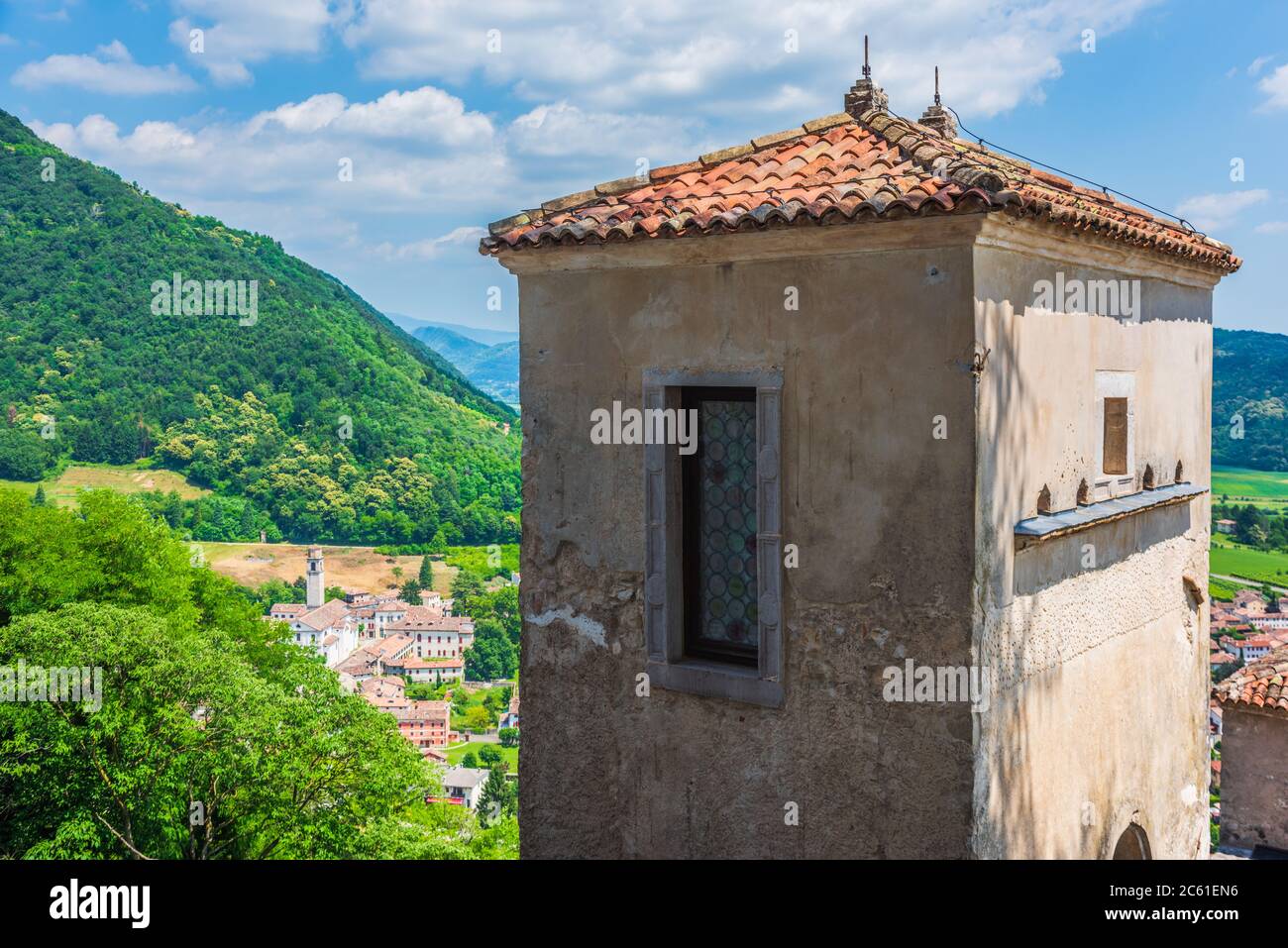 Castel Brando. Evolution of a stately castle. Treviso Stock Photo - Alamy