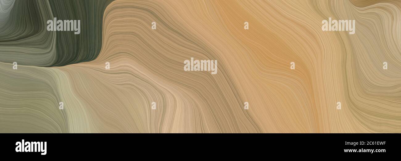 unobtrusive banner with colorful contemporary waves design with dark ...