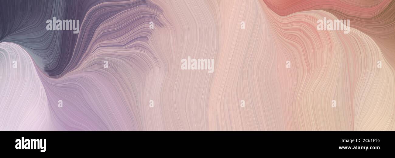 inconspicuous banner with colorful smooth swirl waves background design ...