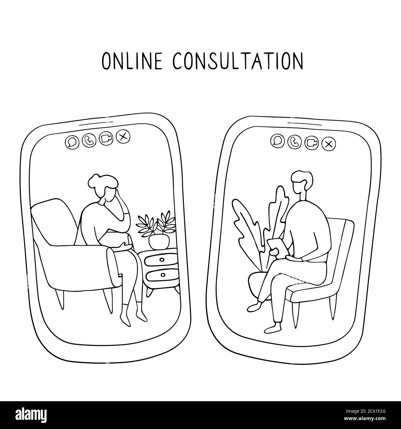 Mental health consultation doctor Cut Out Stock Images & Pictures - Alamy