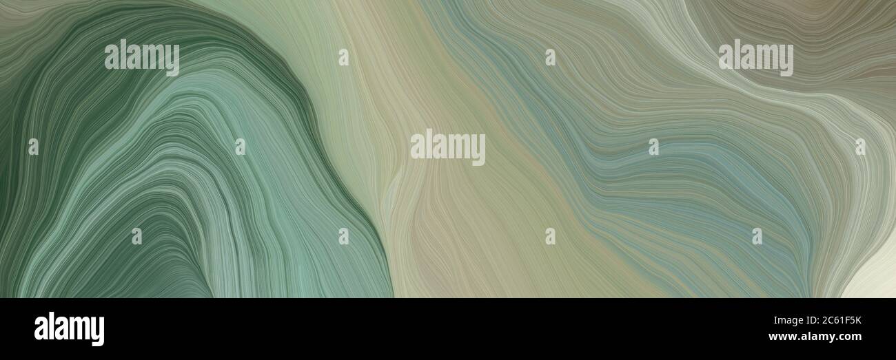 unobtrusive banner with colorful modern soft curvy waves background ...