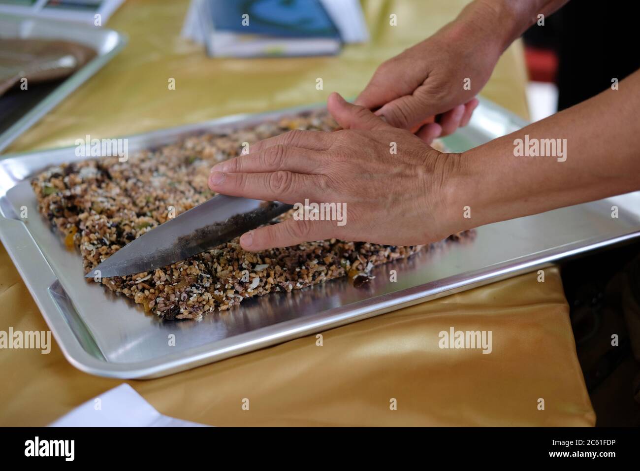 mixed cereal seed in vegan cereal granula muesli bar Stock Photo - Alamy