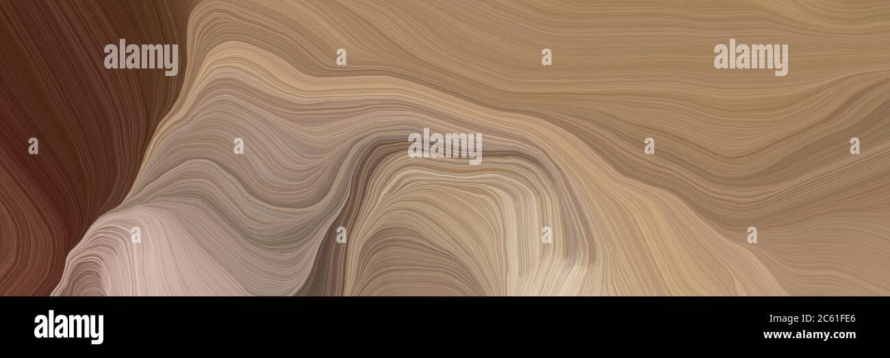 inconspicuous banner with colorful elegant curvy swirl waves background ...