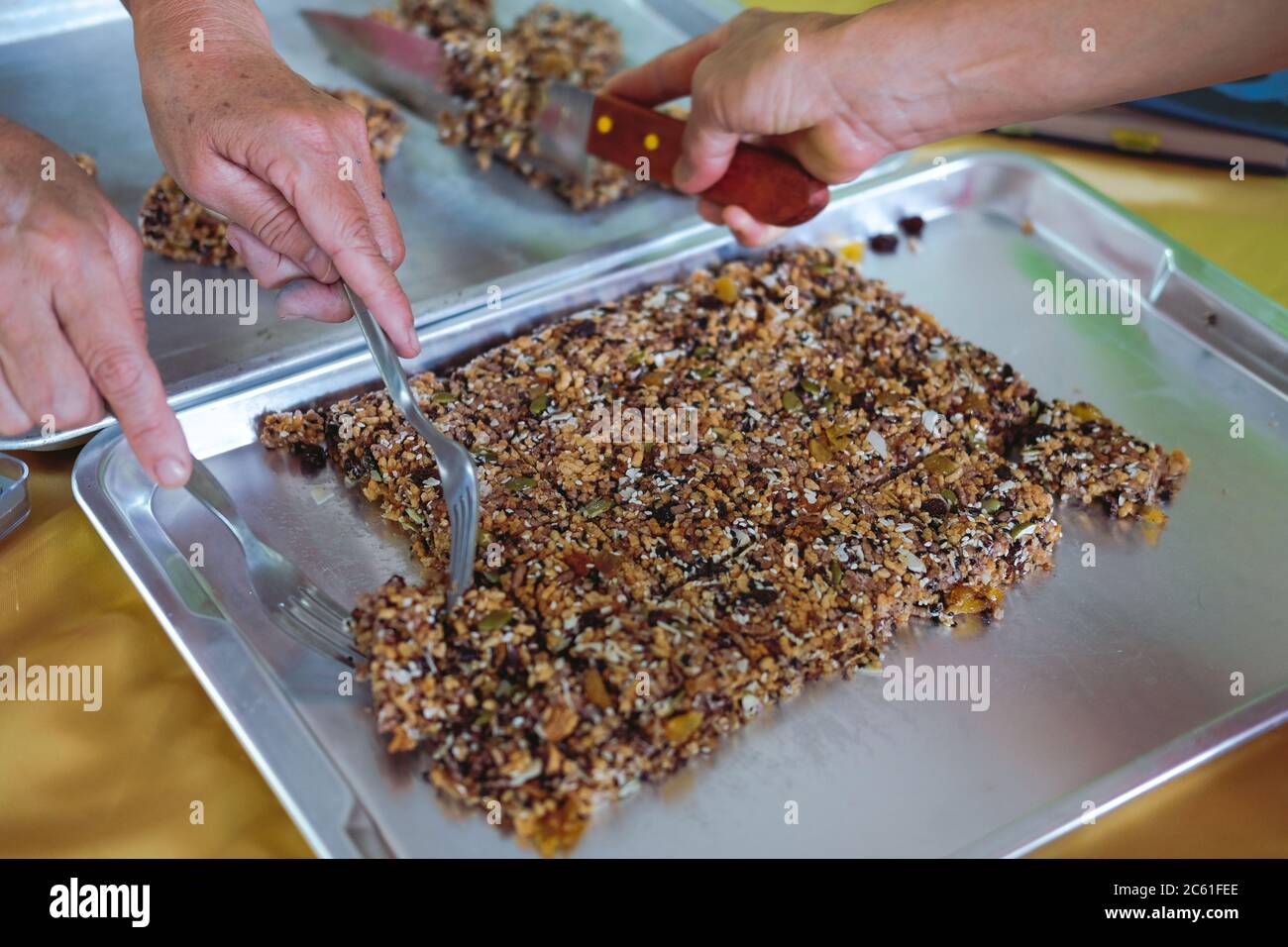 mixed cereal seed in vegan cereal granula muesli bar Stock Photo - Alamy