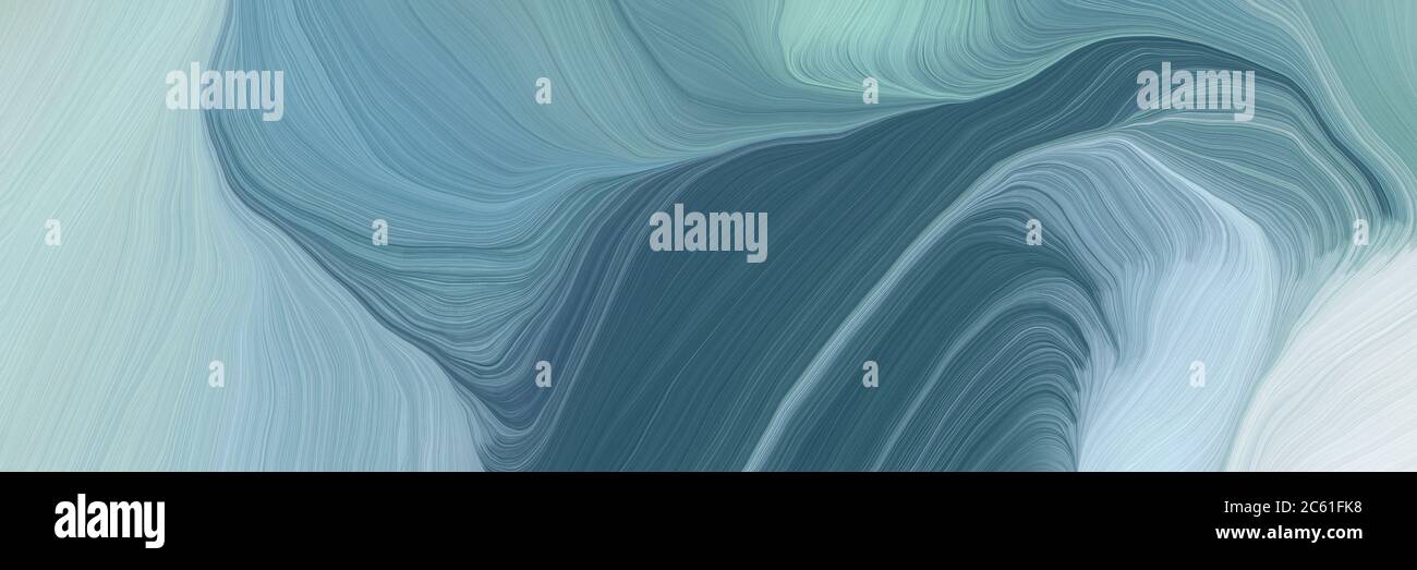 unobtrusive banner with elegant contemporary waves illustration with ...