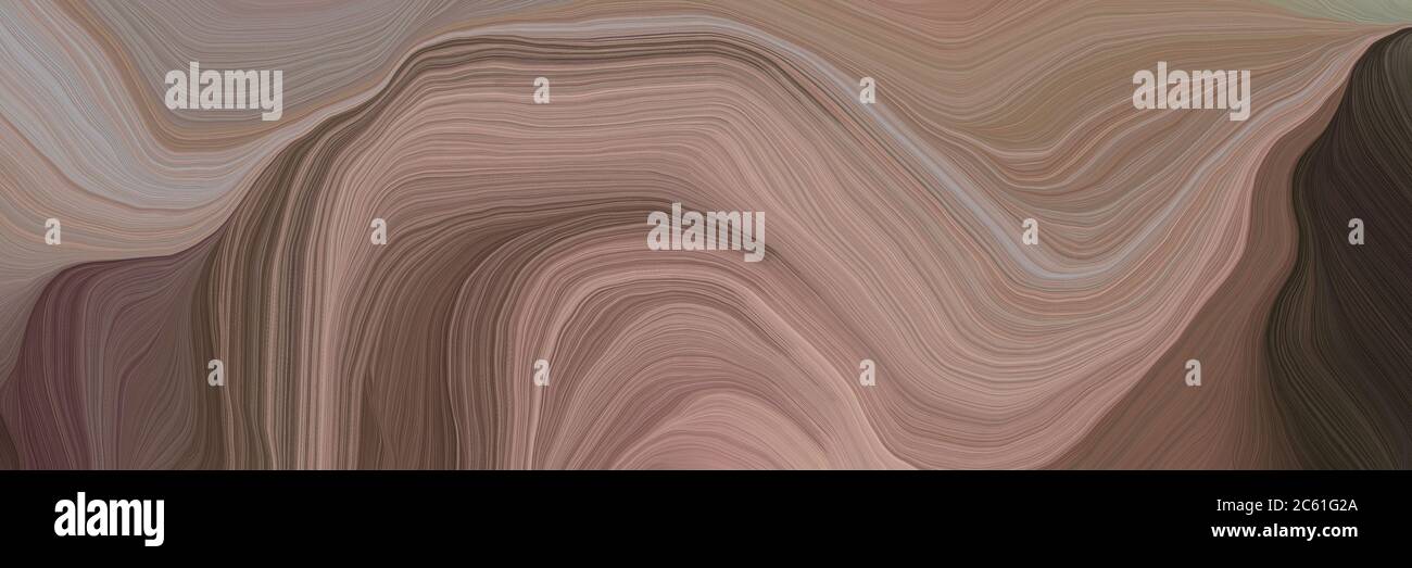 unobtrusive banner with colorful contemporary waves illustration with ...