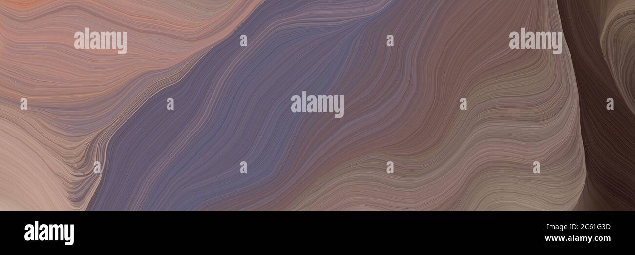 unobtrusive banner with elegant modern waves background design with dim ...