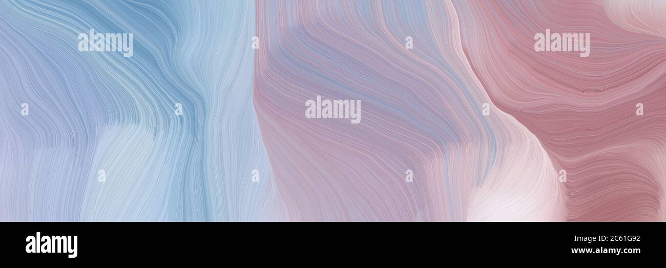 inconspicuous banner with colorful smooth swirl waves background ...