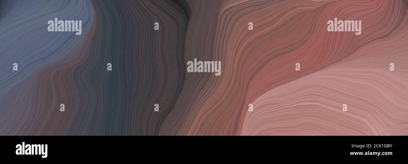 inconspicuous colorful contemporary waves illustration with dim gray ...