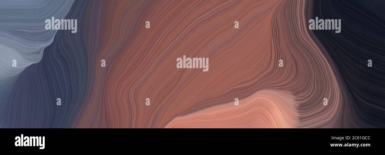 inconspicuous banner with colorful modern soft swirl waves background ...