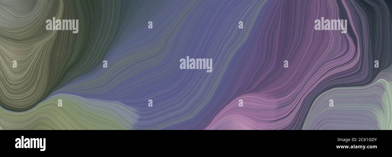 unobtrusive banner with elegant contemporary waves illustration with ...