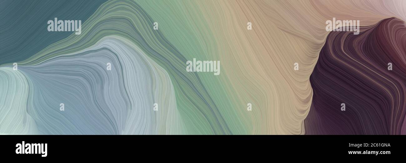 unobtrusive banner with colorful modern waves background illustration ...