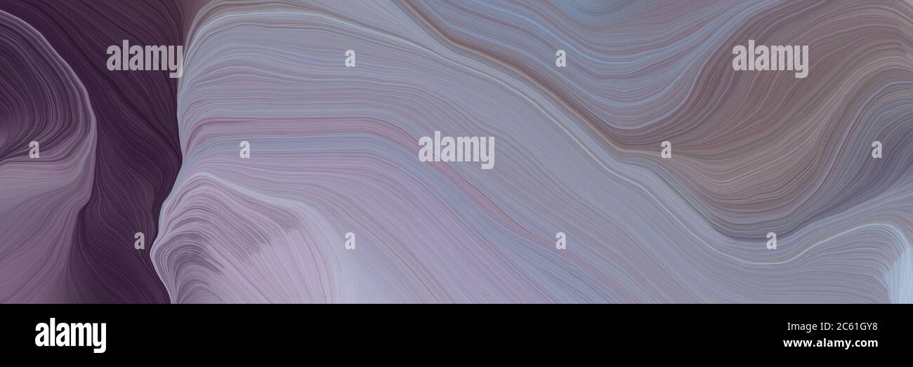 inconspicuous banner with elegant modern waves background illustration ...