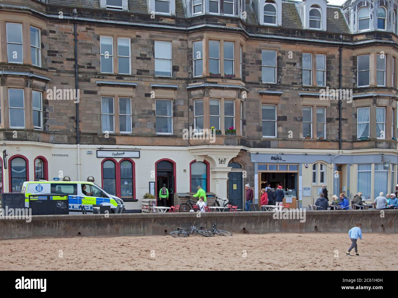 Portobello, Edinburgh, Scotland, UK. 6 July 2020. Temperature 16 ...