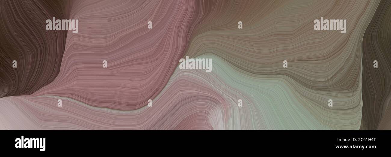 inconspicuous banner with elegant modern soft swirl waves background ...