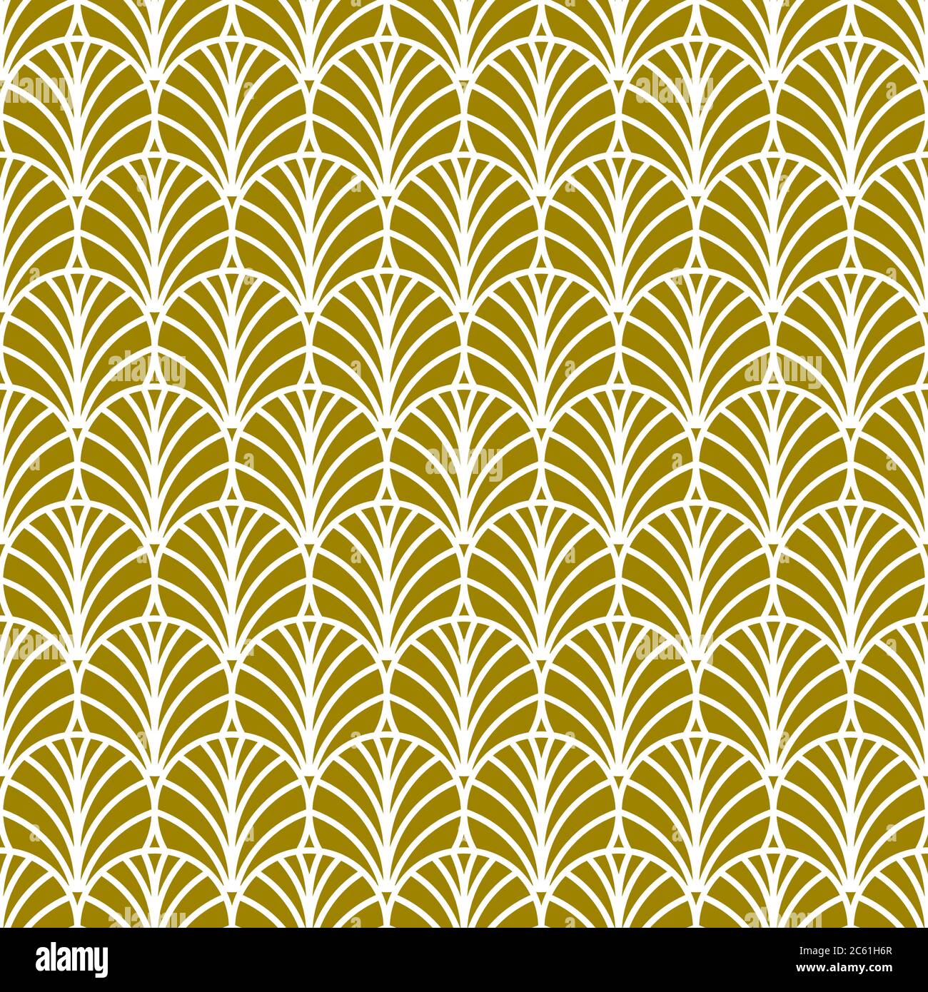 Art Deco Fan Pattern Vector