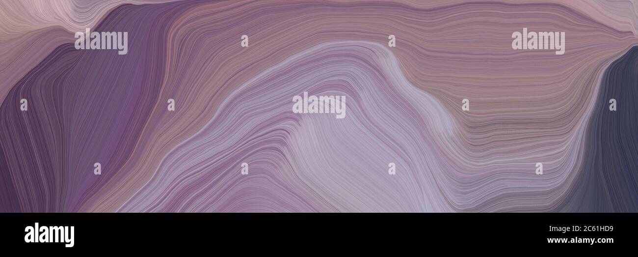 inconspicuous banner with elegant modern curvy waves background ...