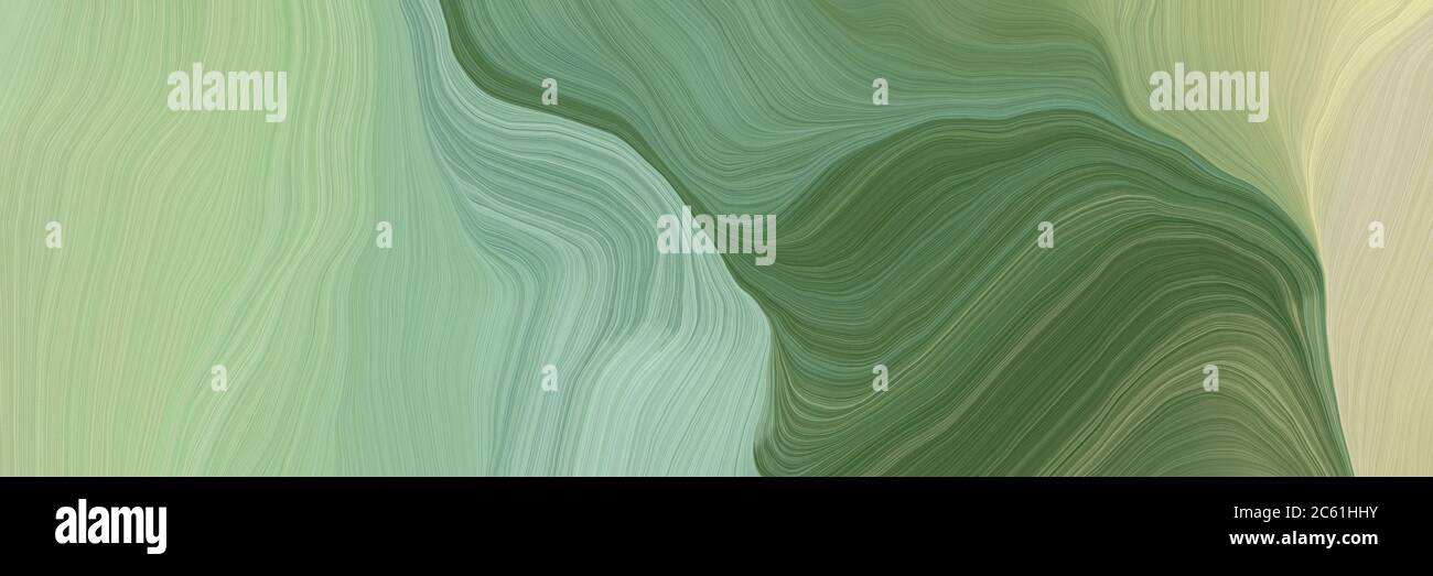 unobtrusive colorful modern waves background design with dark sea green ...