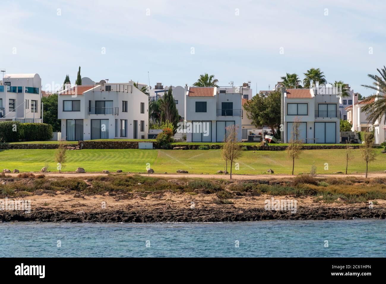 The Typical residential buildings in the Cyprus Stock Photo - Alamy