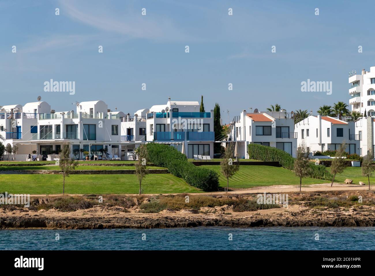 The Typical residential buildings in the Cyprus Stock Photo - Alamy