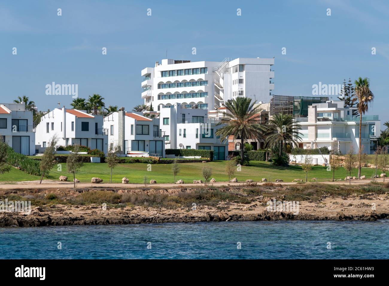 The Typical residential buildings in the Cyprus Stock Photo - Alamy