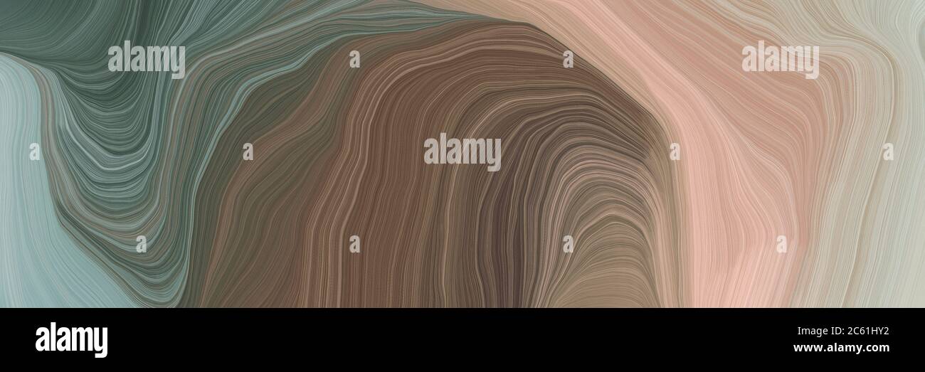 unobtrusive banner with elegant curvy background design with dim gray ...